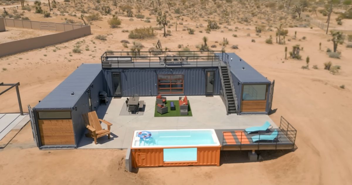 It Took Three Shipping Containers To Make A Wonderful Oasis In The Desert