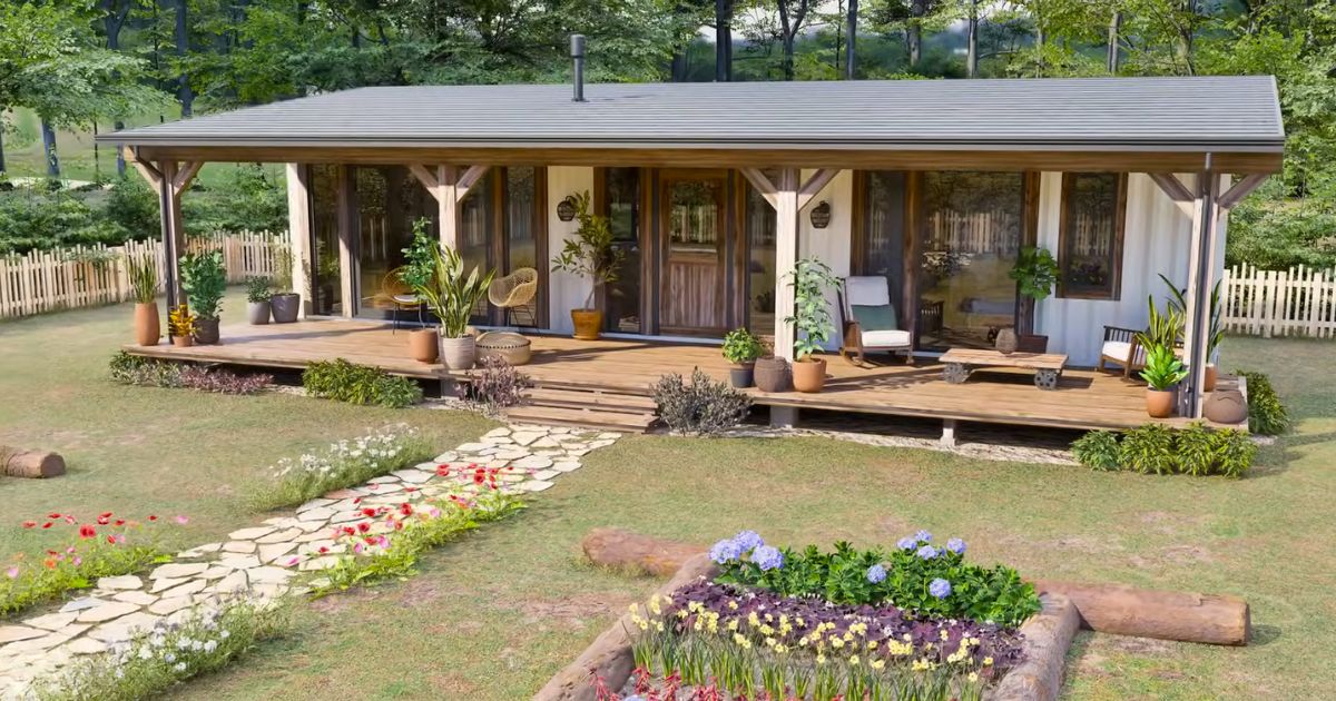 A One-Bedroom Container Home Wrapped In Blossoms, Your Tranquil Escape ...