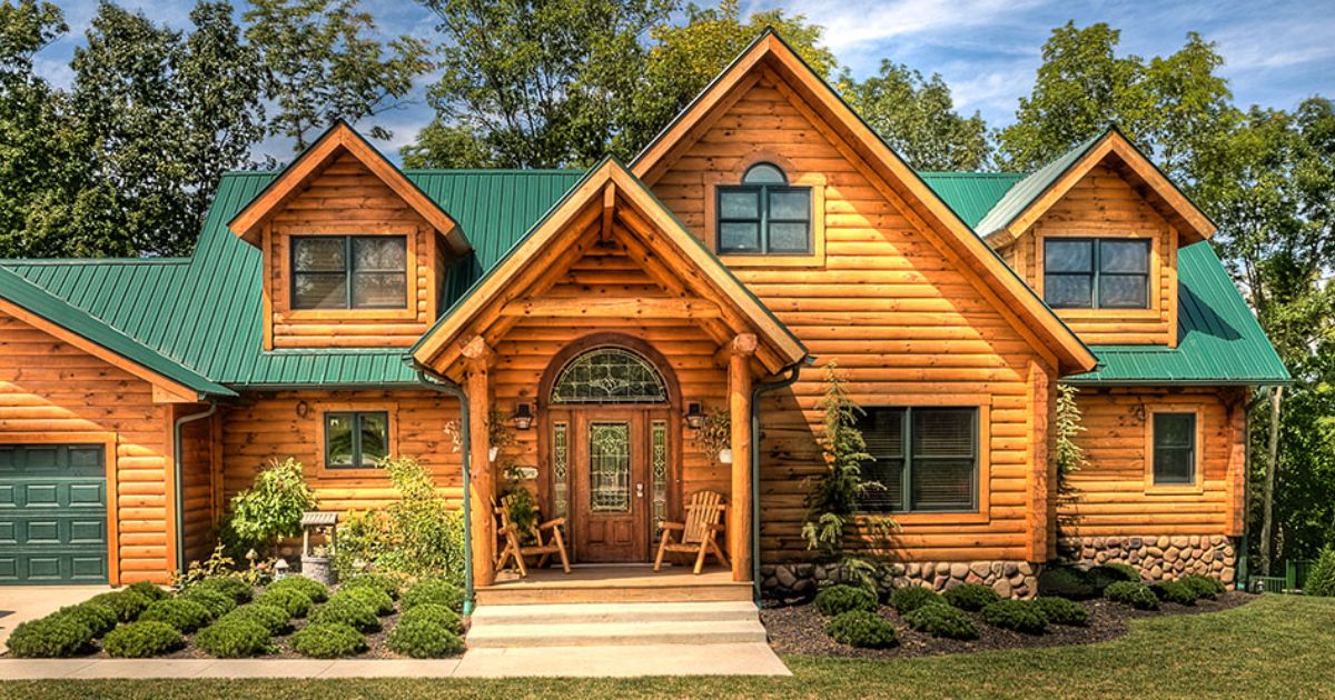 The Rustic Charmer, The Clear Fork Log Home, Will Make You Wanna Sell ...