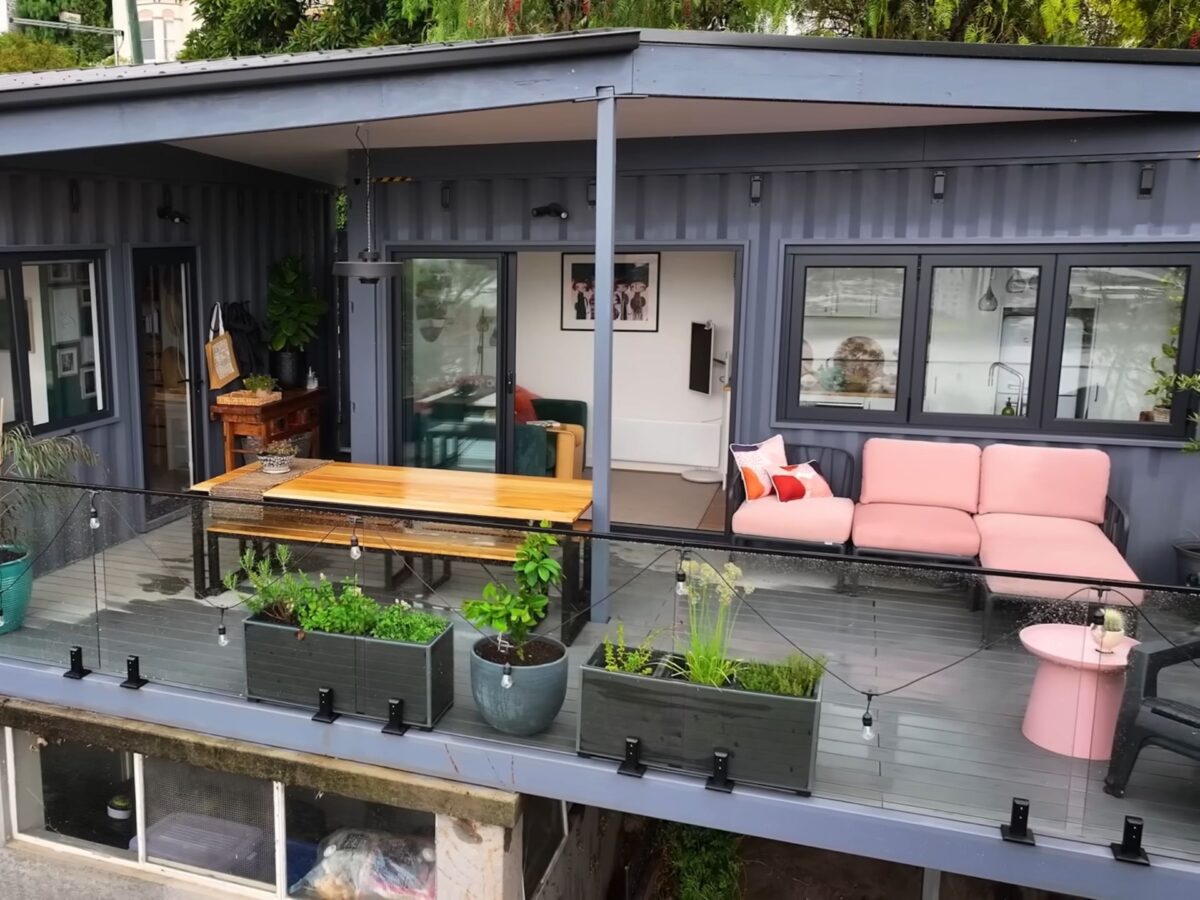 Owner Builds Cute Container House And You Won't Believe Who His First ...