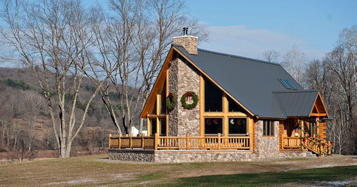 Step Into This Charming Log Cabin and Feel the Magic of Christmas Every Day