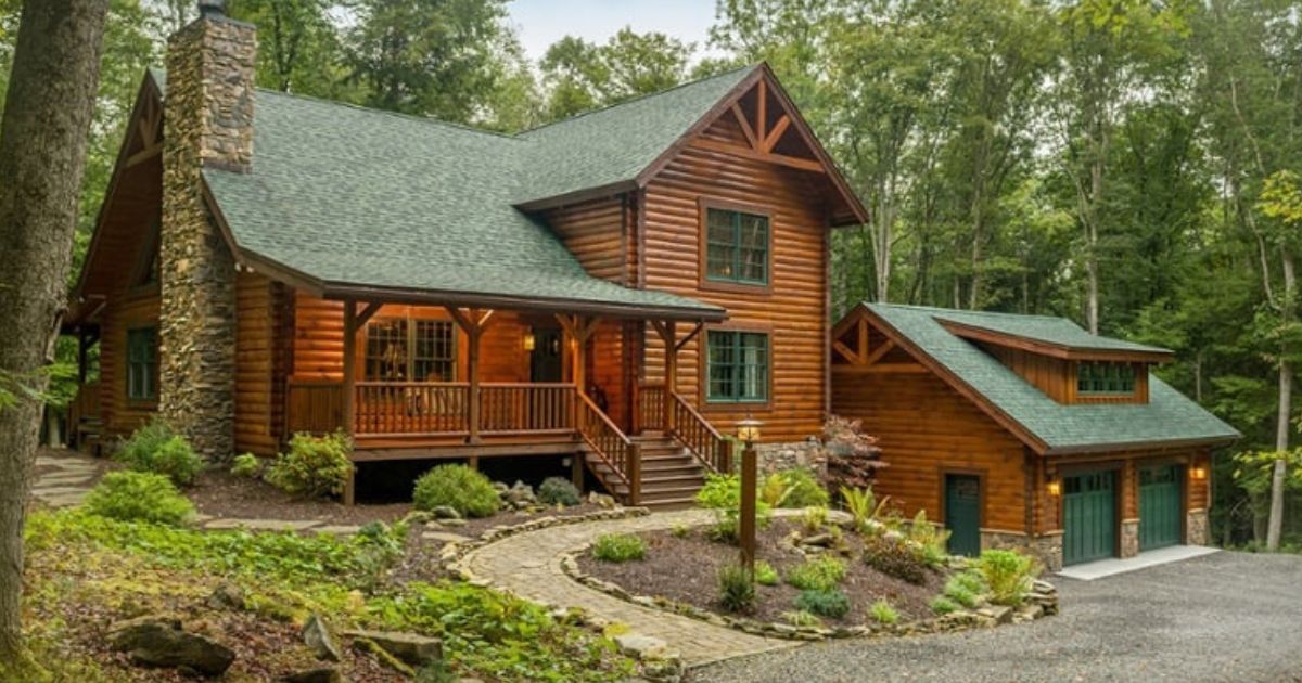 Channel Your Inner Crusoe, But In The Woods, With This Rustic Log Cabin