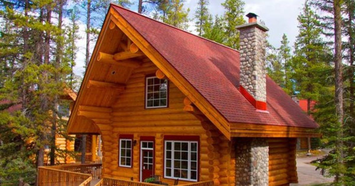 Explore What This Sweet Rustic Cabin Hides Behind Its Log Walls