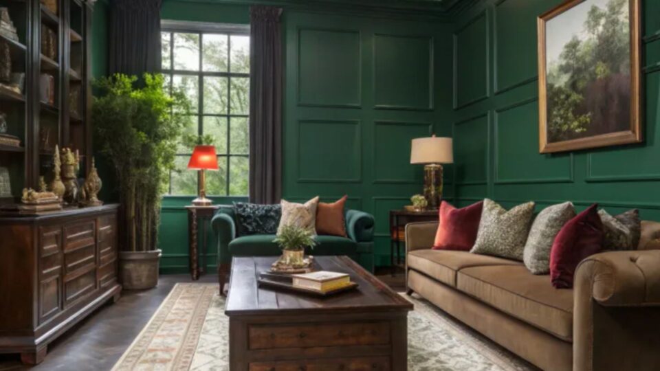 25 Designer-Approved Dark Green Paint Colors That Will Get You That ...