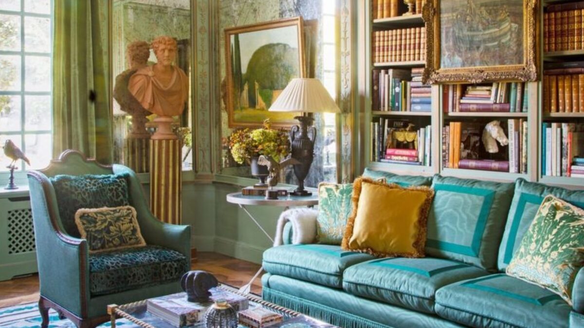 26 Examples That Show Blue And Green Is The Surprising Living Room ...