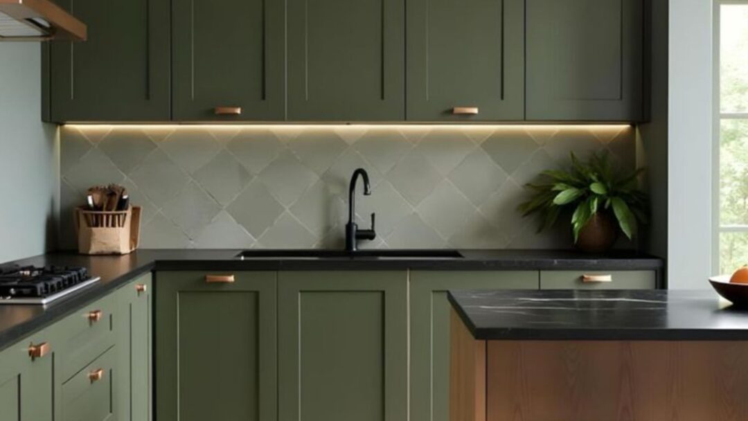 30 Dreamy Olive Green Boho Kitchens That Feel Like Nature Is Inside