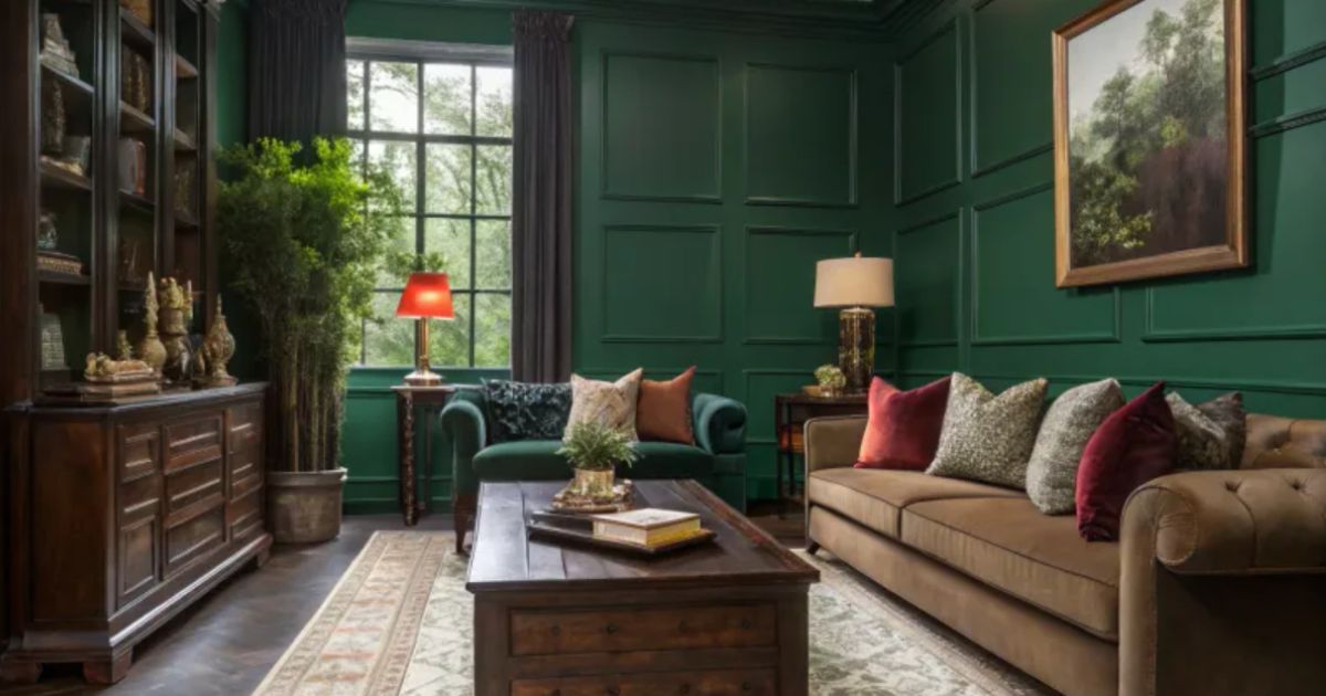 25 Designer-Approved Dark Green Paint Colors That Will Get You That ...