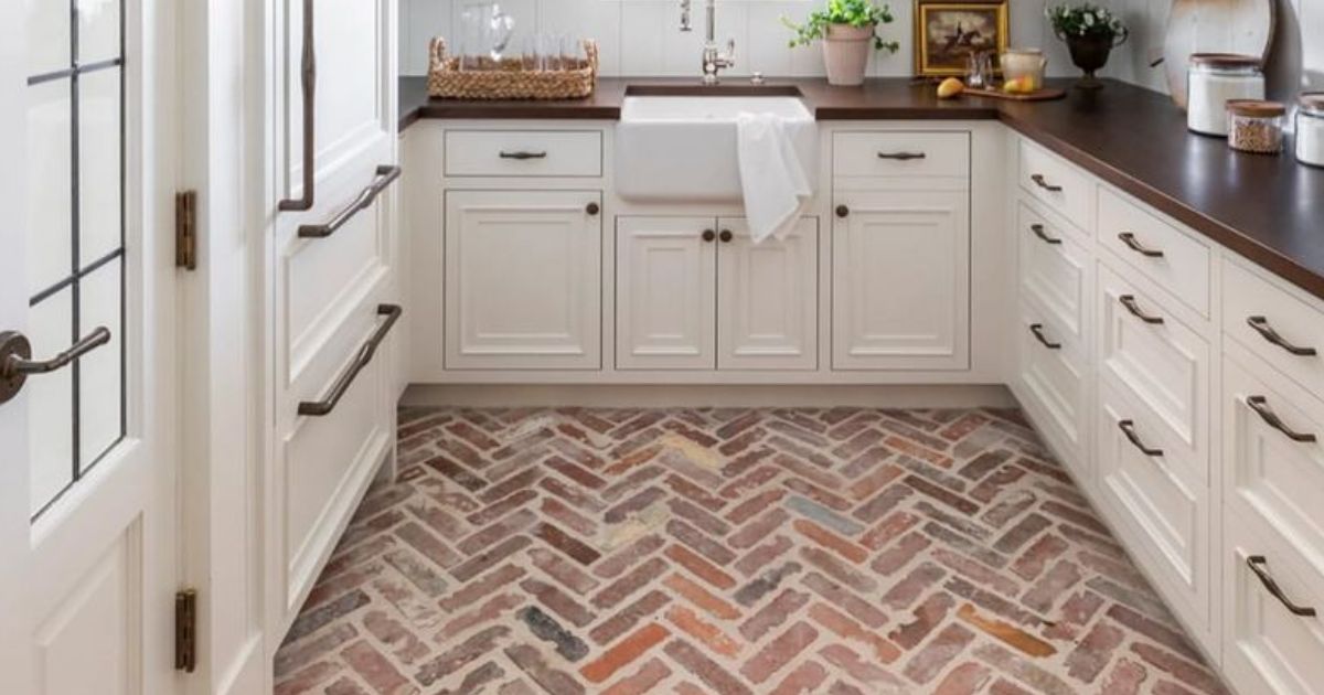 20 Kitchens With Brick Floors That’ll Sweep You Off Your Feet