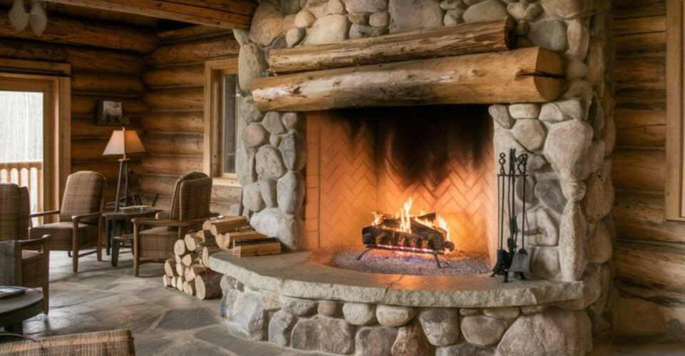 17 Rustic Fireplaces That Make Any Room Feel Like A Cabin Retreat - It ...
