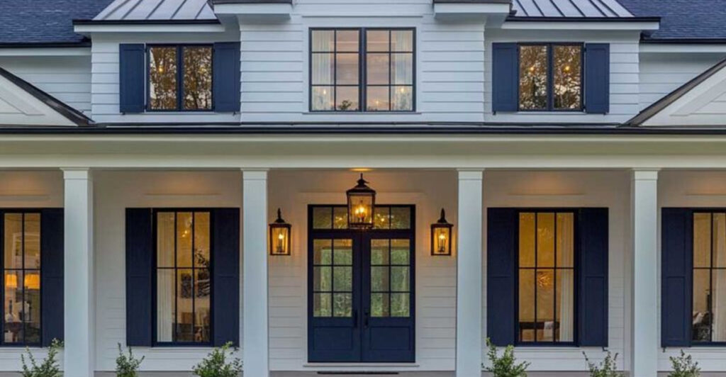 15 Front Door And Shutter Color Combos You'll Want For Your Home's Exterior
