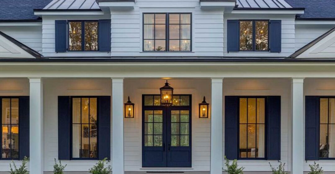 15 Front Door And Shutter Color Combos You'll Want For Your Home's Exterior