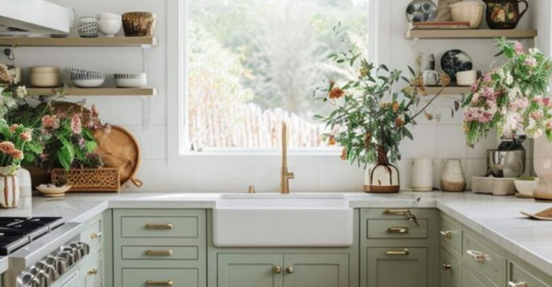 18 Calming Kitchen Colors That Will Make This Hardworking Space ...