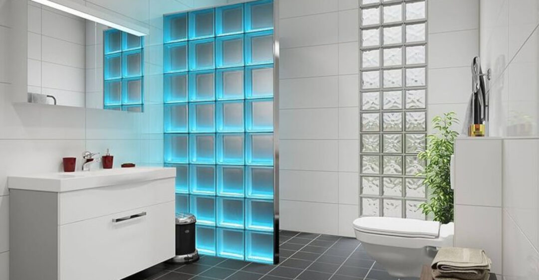 15 Bathrooms That Are Using Glass Blocks to Create a Sense of Opulence